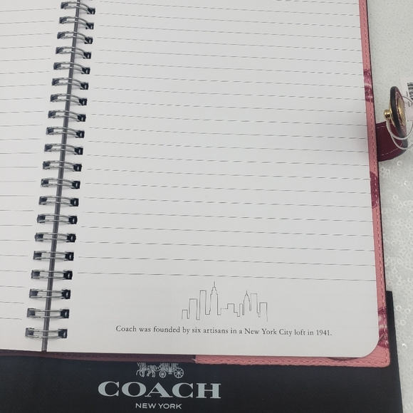 Coach | Office | Coach Notebook With Cherry Print Refillable Journal ...